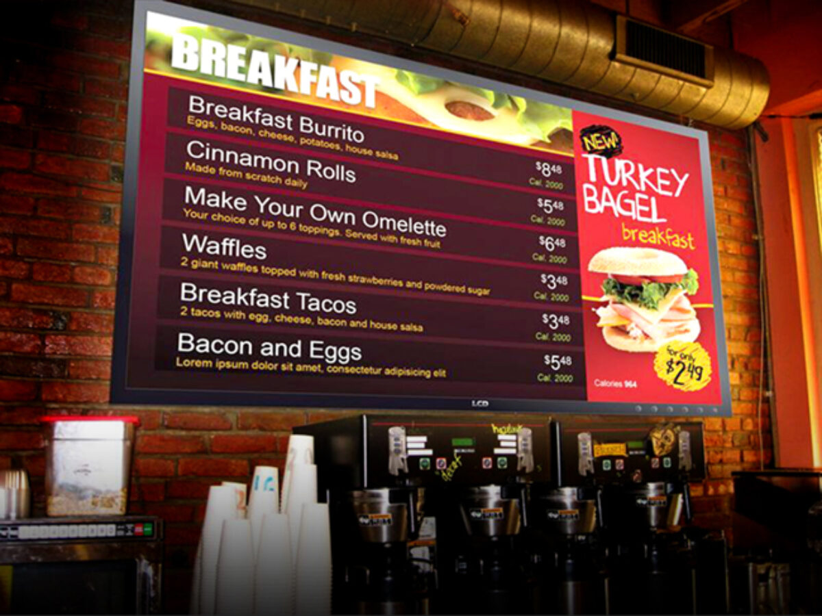 Burger King Digital Menu Board