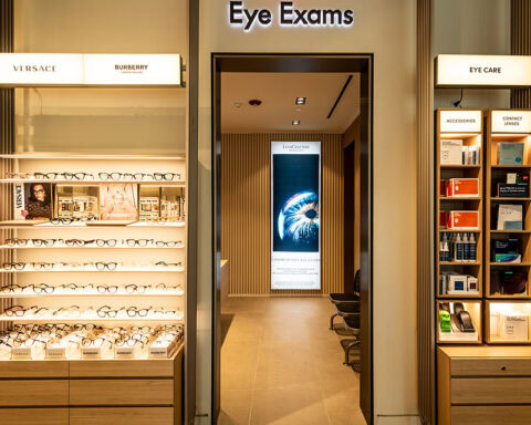 LensCrafters Store Designed with Backlit Advertising Displays